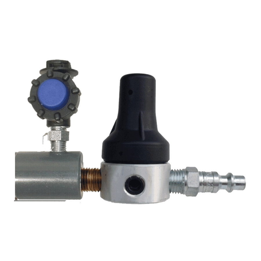 BGA Pneumatic Adapter for GT Pumps with 3 psig limiter — GoatThroat Pumps