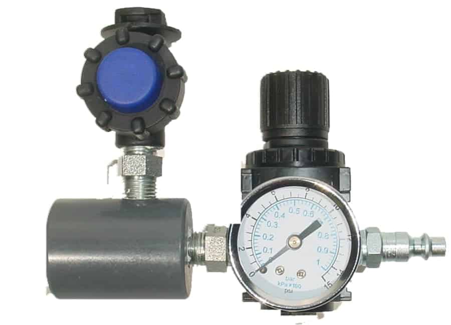 BGA Pneumatic Adapter for GT Pumps with Regulator — GoatThroat Pumps