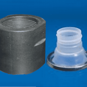 38mm Flex Spout Adapter with Pipe Thread, Viton — GoatThroat Pumps