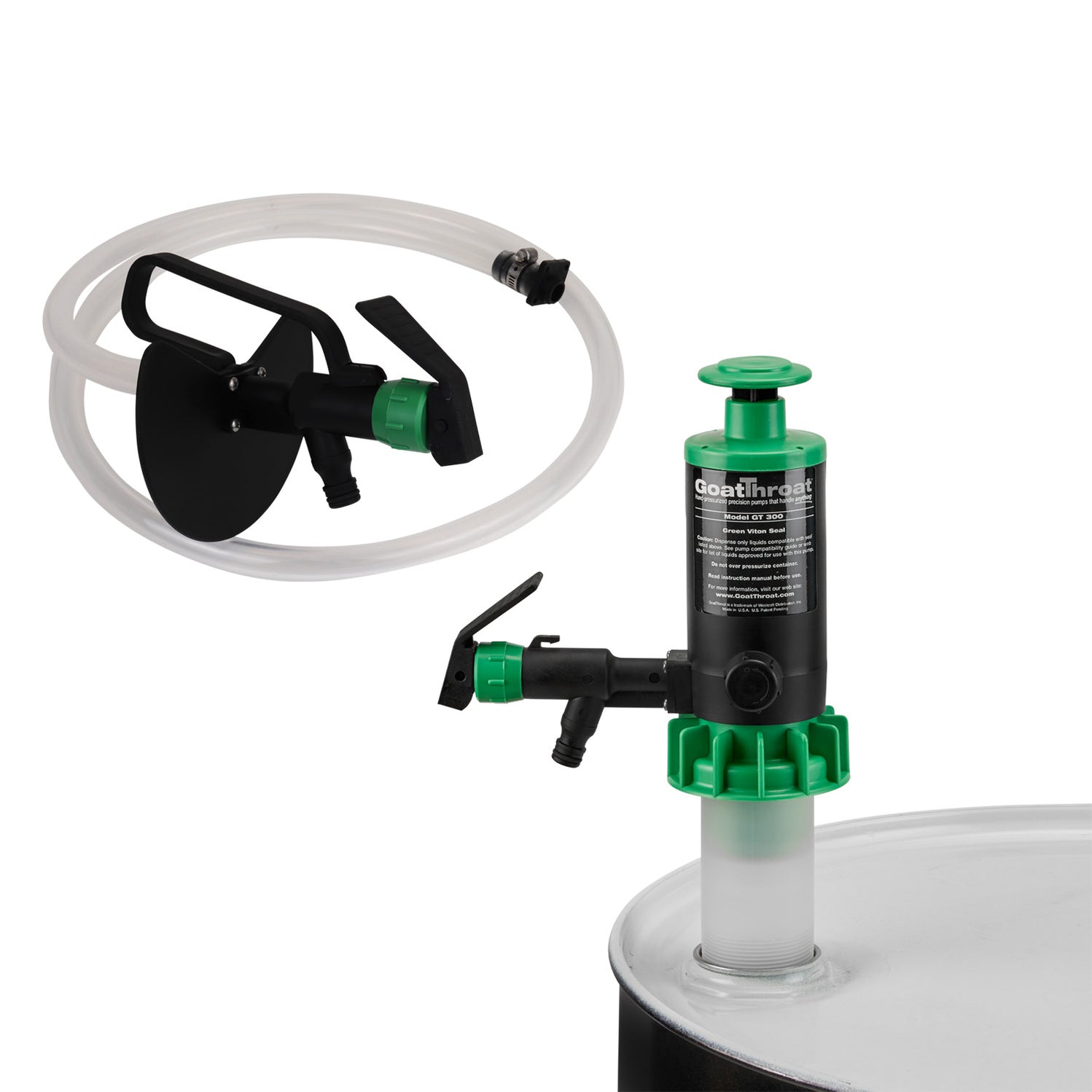 GT300 Pump Bundle W/Remote Tap - PVC Hose — GoatThroat Pumps