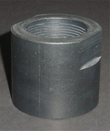 53mm Jug Adapter- with 2" Pipe Thread- EPDM — GoatThroat Pumps